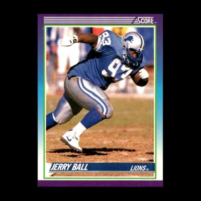 Jerry Ball 1990 Score Detroit Lions #204 Set Break GM | eBay