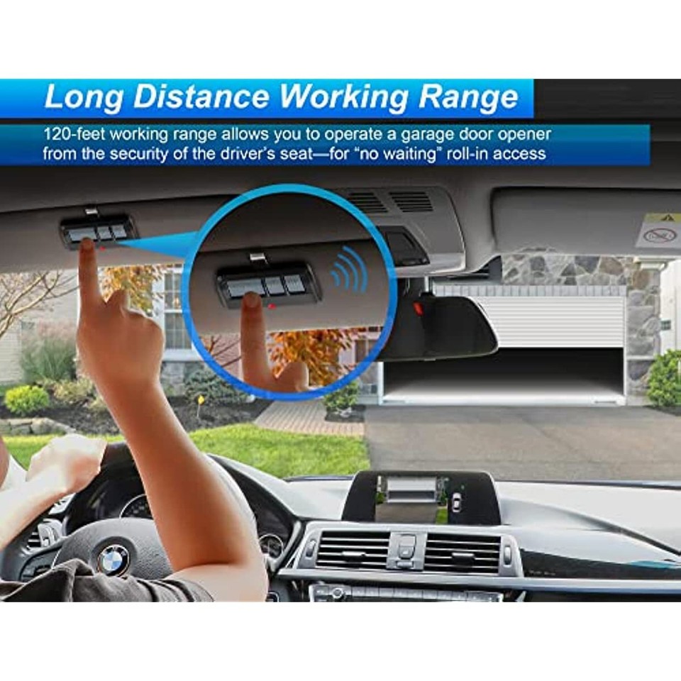 893MAX for LiftMaster 891LM 950ESTD 953ESTD &Clip Garage Door Remote ...