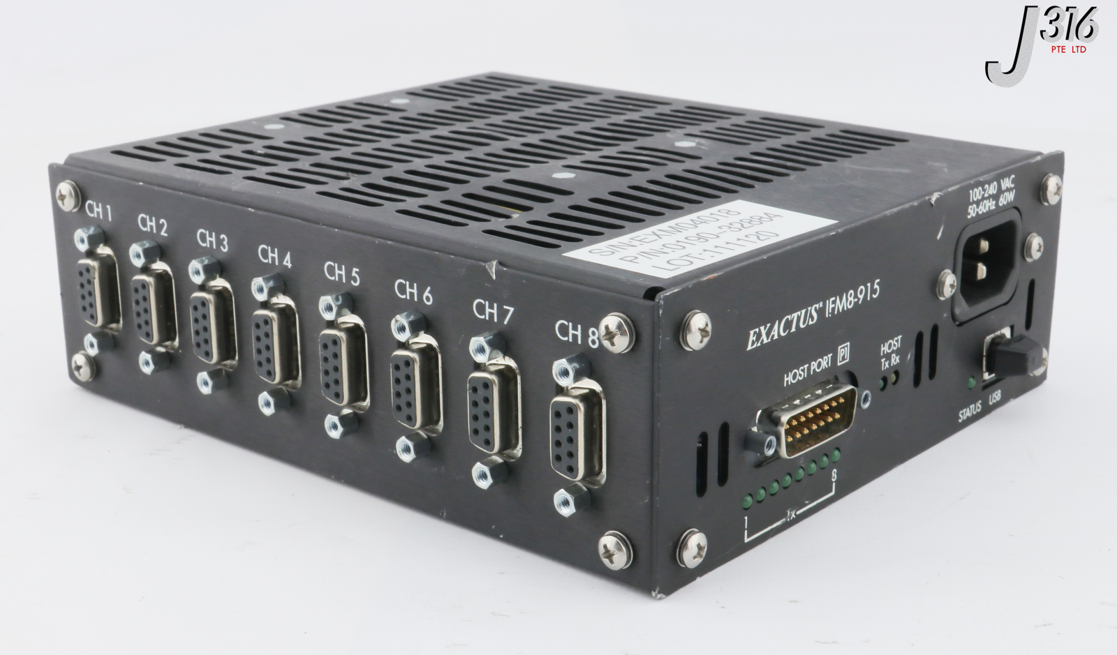 28278 EXACTUS SPECIFICATION ASSY HUB 8 CHANNEL PYRO/EM, AMAT 0190-32884 ...