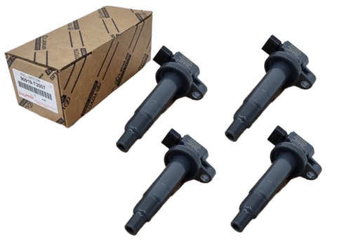 4X OEM Ignition Coil 90919-T2007 Fits For Toyota Yaris Vios Limo Prius ...