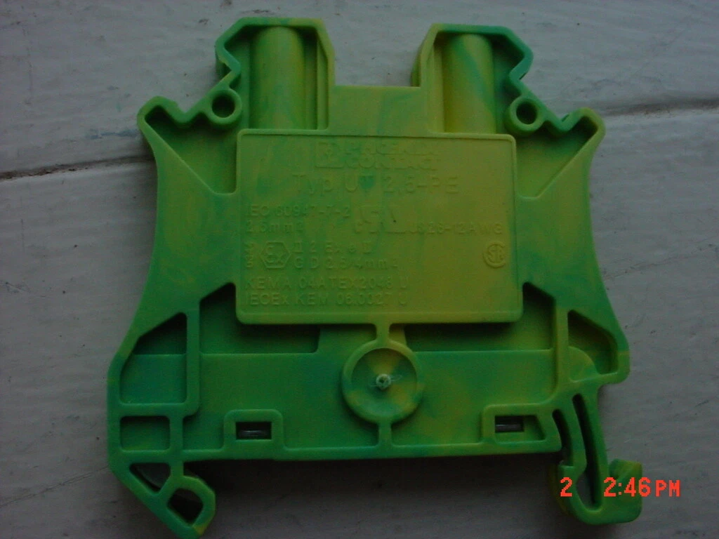 UT 6-PE Phoenix Contact DIN Rail Mount Terminal Block,, 44% OFF