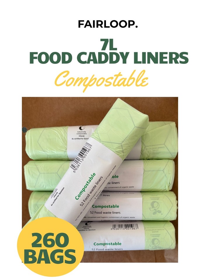 Compostable Food Waste 7L 10L 25L 40L 80L 140L 240L Caddy Bags Wheelie ...