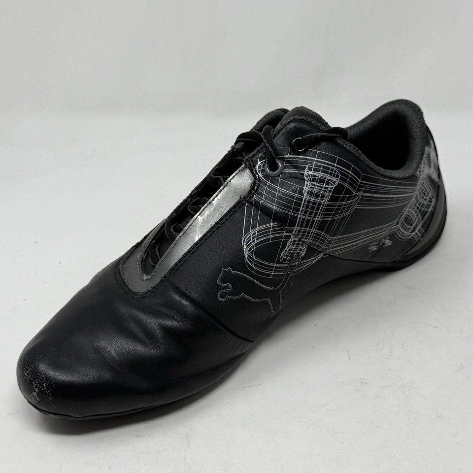 Puma Future Cat Atomisity Shoes Mens 10.5 Black Leather Hipster Sneakers FLAWS | eBay