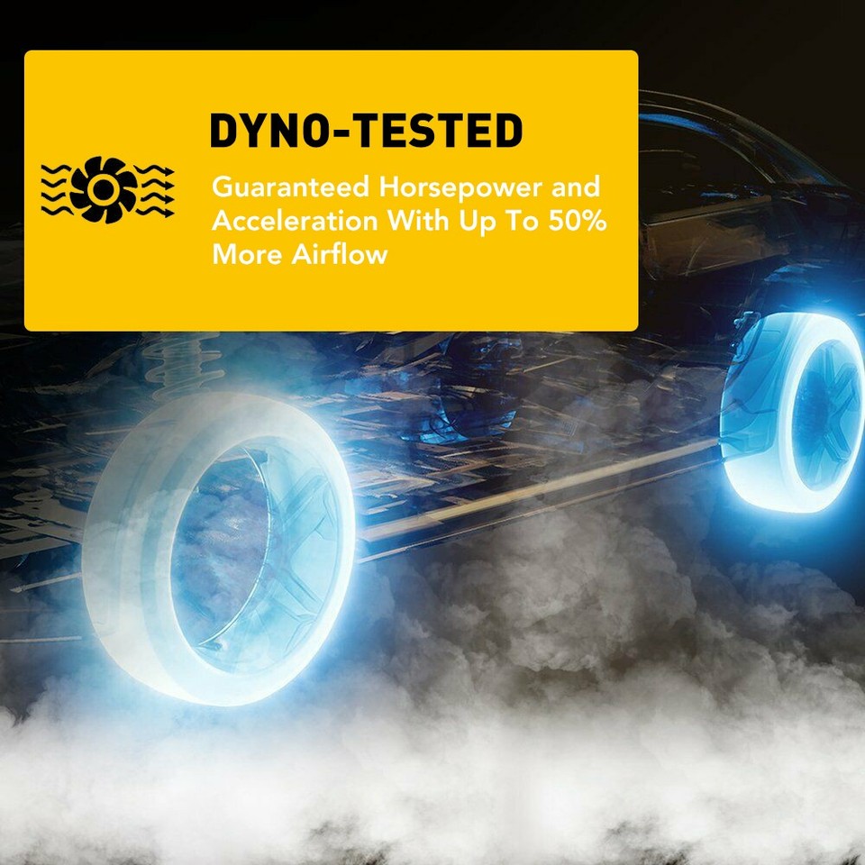 3" RED Car High Performance Flow Cold Air Intake Cone Filter Dry Hose ...