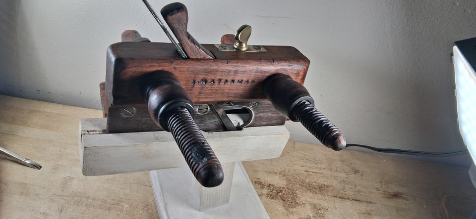 Well used Screw Arm Plow Plane by G. White, Philda. Circa 1818. | eBay