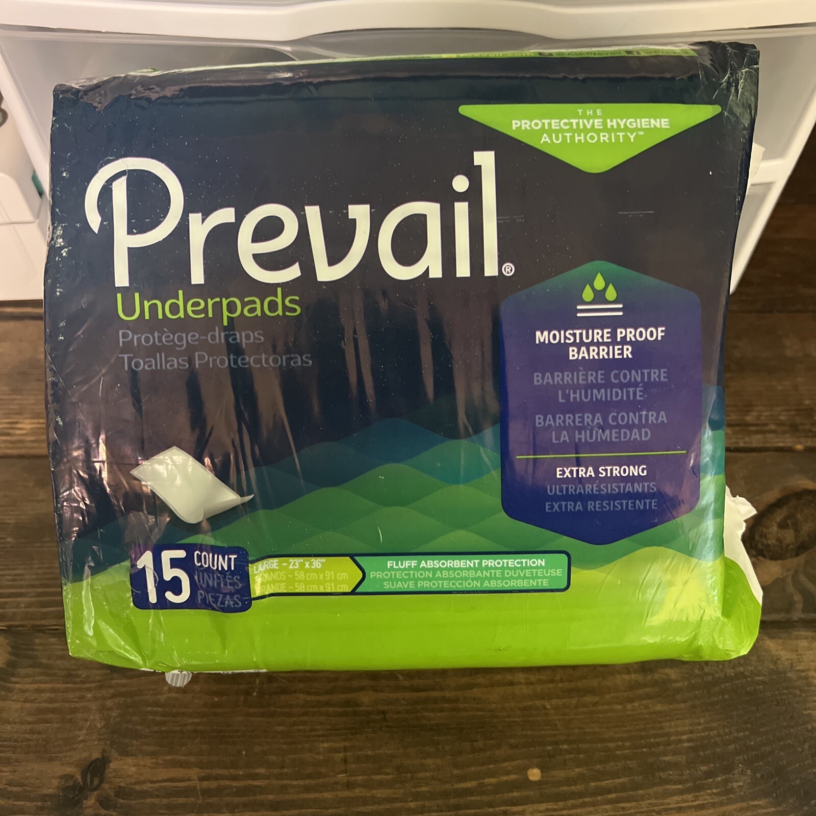 Prevail Disposable Underpads Fluff 23X36" UP-150 15 (FIFTEEN) pads ...