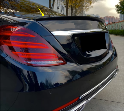 Glossy Black Rear Trunk Spoiler for 2014-2020 Mercedes-Benz S Class ...