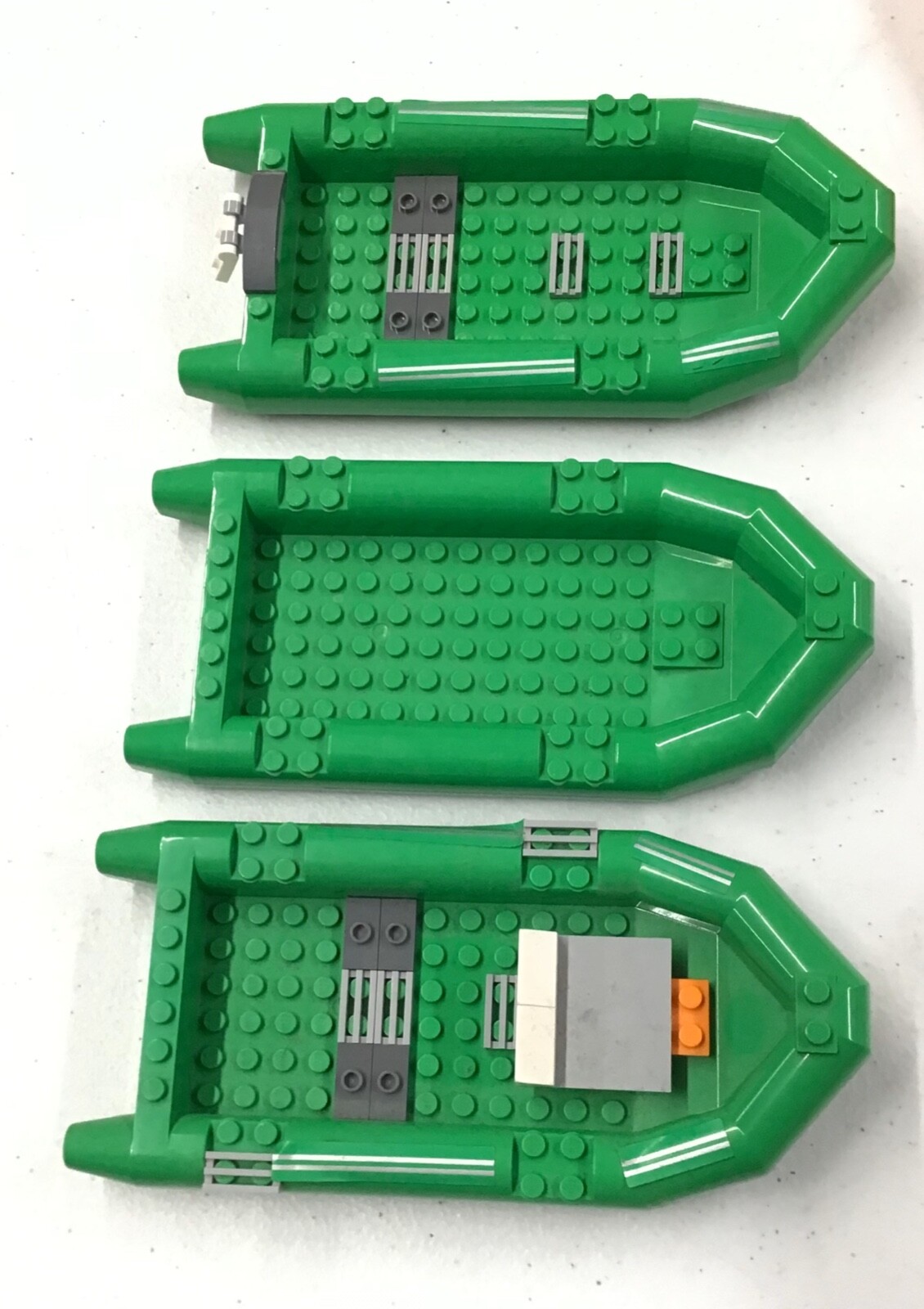 LEGO LOT OF 3 LARGE GREEN LIFE-RAFT PIECES DINGY BOAT PARTS | eBay