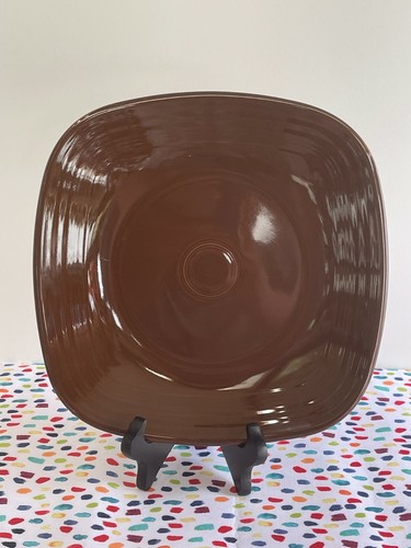 Fiestaware Chocolate Square Dinner Plate Fiesta Retired Brown Dinner ...