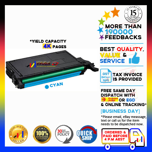 1XNoN-OEM Toner CLTC508L CLT-508 CLT 508 Cyan for Samsung CLX6250FX ...