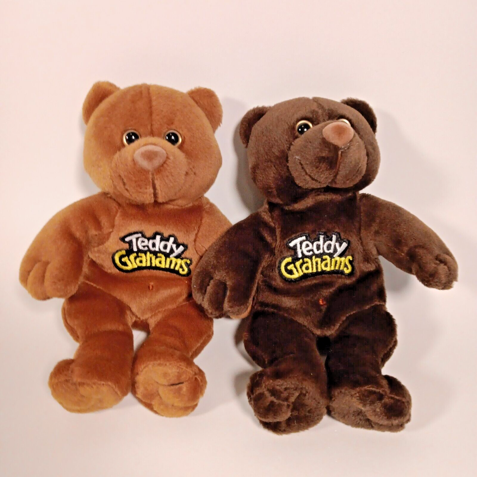Teddy Grahams Beanie Bears Plush - Chocolate & Cinnamon | eBay