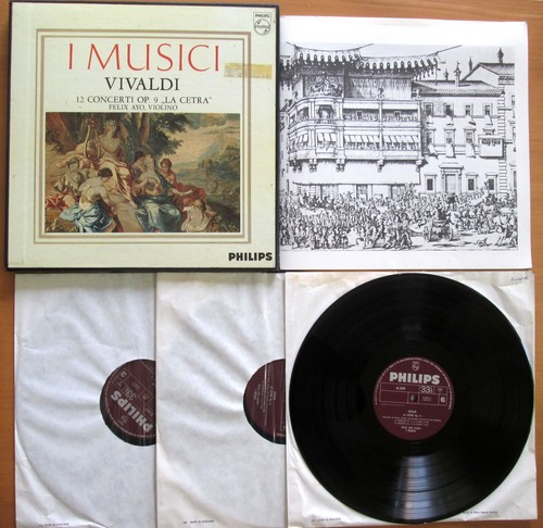 AL 3542-4 I Musici Vivaldi 12 Concerti La Cetra Felix Ayo 3LP Philips ...
