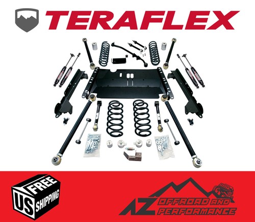 TeraFlex 3" Enduro LCG Long Arm Lift Kit 9550 Shocks For 97-06 Jeep ...