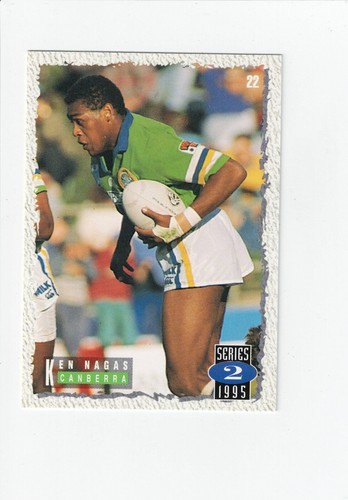 1995 Series 2 Rugby League Ken Nagas #22 (Canberra Raiders) | eBay ...