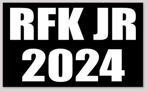 Robert F. Kennedy Democrat 2024 RFK Jr for President 3x5 Inch Bumper ...