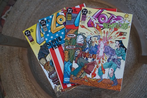 RARE - LOT COMPLET DE 4 COMICS US LOBO Infanticide T1 à 4 - 92-93 DC ...