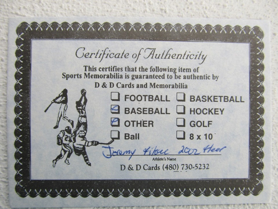 Padres Jeremy Fikac Signed Autographed 2002 Fleer Nr.Mint | eBay