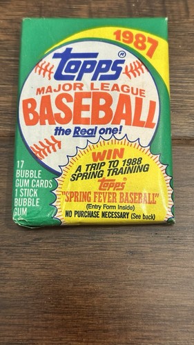 Retro Packs 🔥1987 Topps Factory Sealed MLB Wax Pack 17 Cards. Barry ...