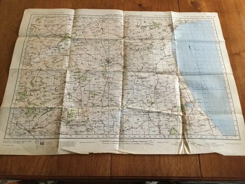 Vintage Ordnance Survey Map Great Driffield & Bridlington Sheet 28 1941 | eBay UK