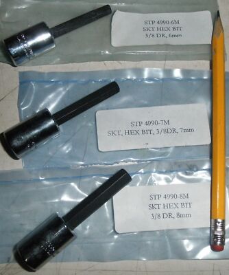 HMMWV Metric Allen Socket Set 6mm 7mm 8mm Proto Professional 4990-6M ...