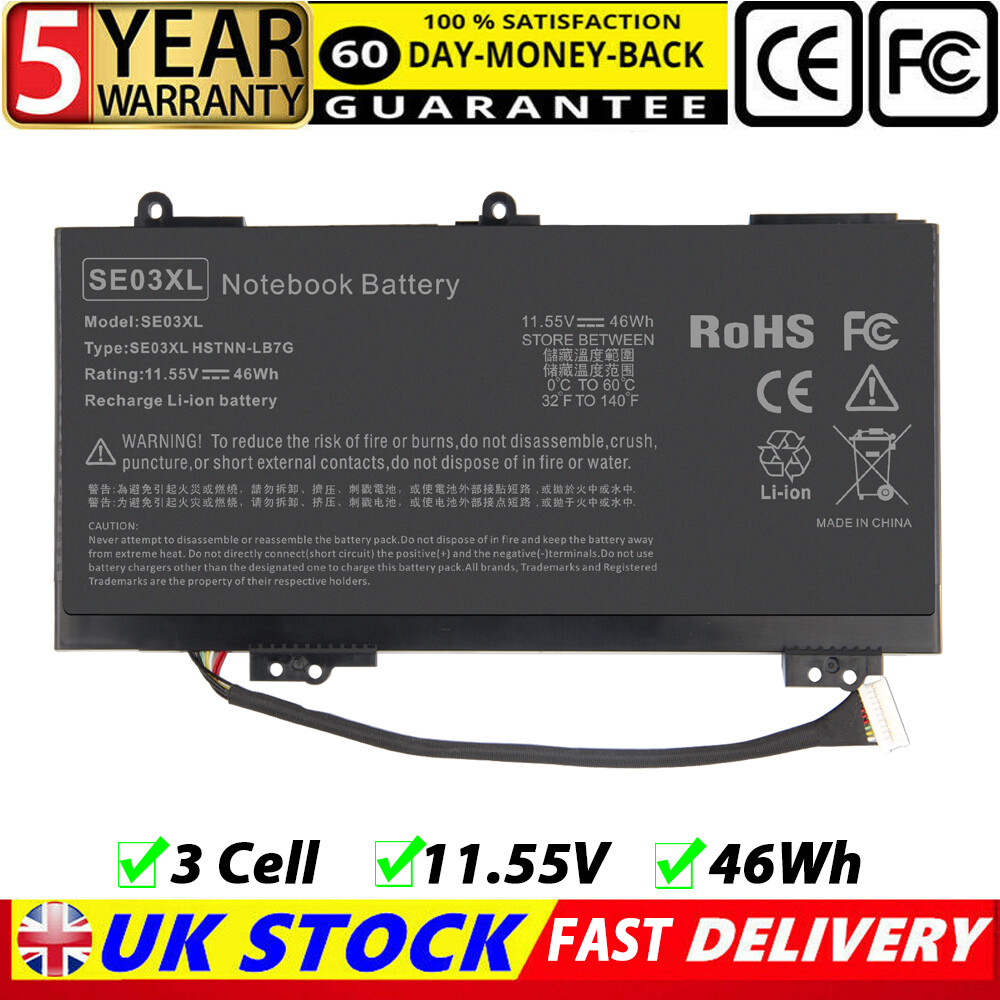 SE03XL TPN-Q171 HSTNN-UB6Z 849908-850 Battery For HP Pavilion 14-AL000 ...