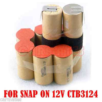 Battery Rebuild Pack For SNAP ON 12V B CTB3124 2.0Ah Drill Wrench ...
