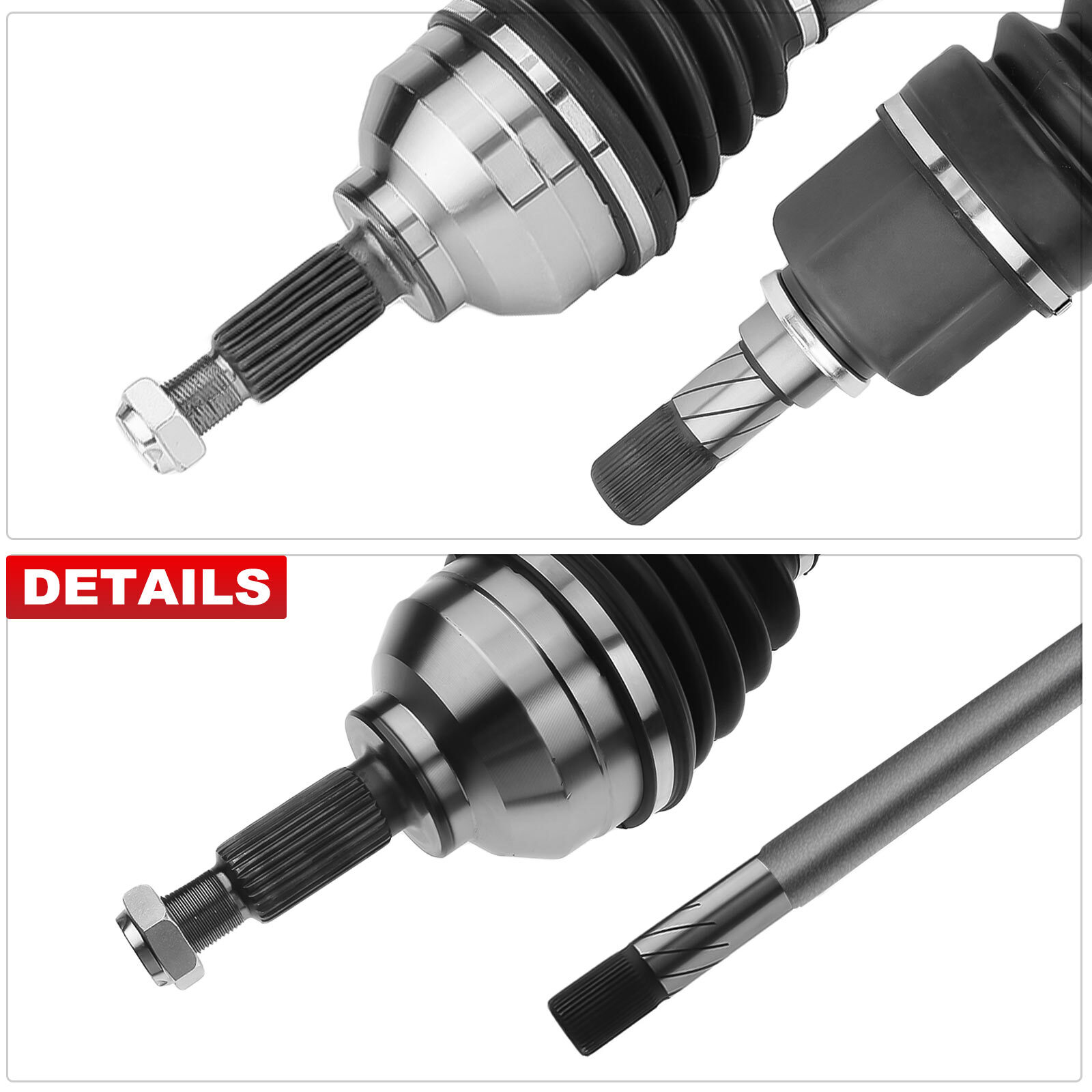 Pair Drive Shafts Front for Opel Vauxhall Vivaro Renault Trafic II 2006 ...