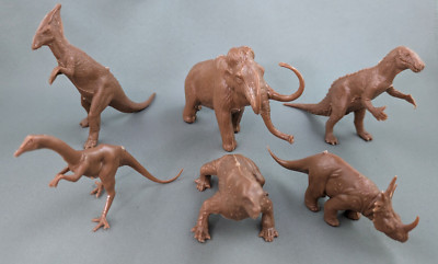 Marx Flintstones Ruby Dinosaurs Recast Brown Plastic Prehistoric ...
