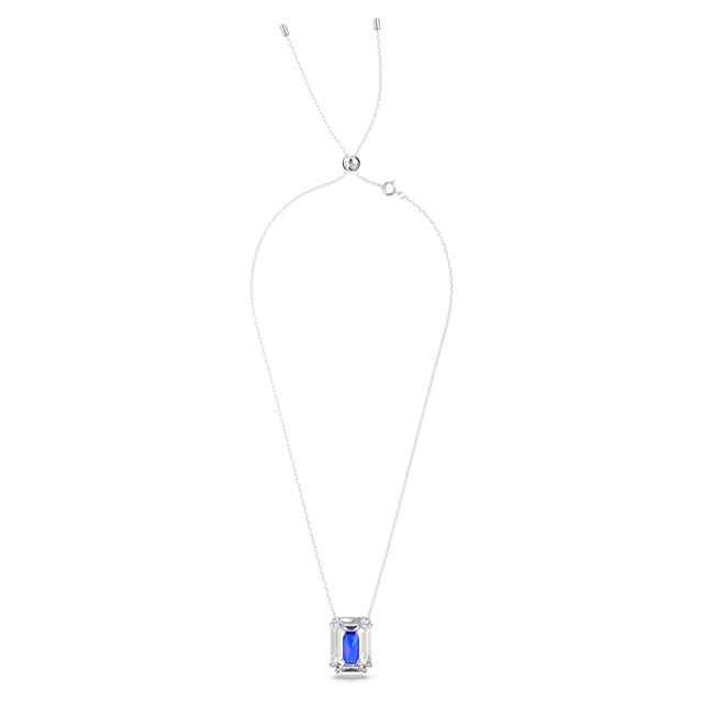 Swarovski Chroma necklace Octagon cut Blue Rhodium plated -5600625 for ...