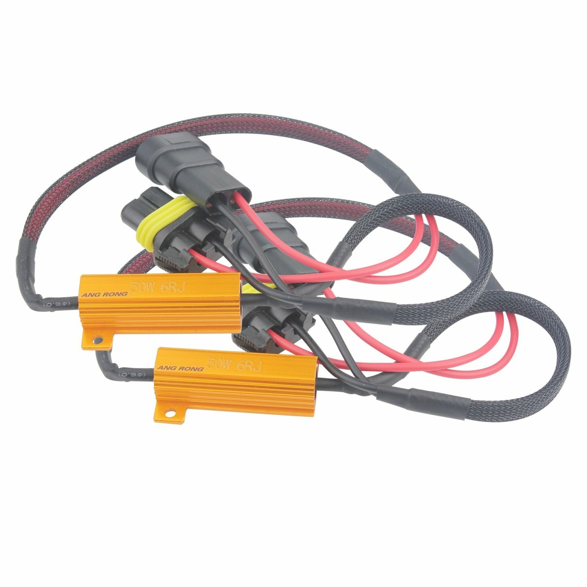 Fog Light Harness Kit Light Resistor Wire Harness Adapter Load Resistor ...