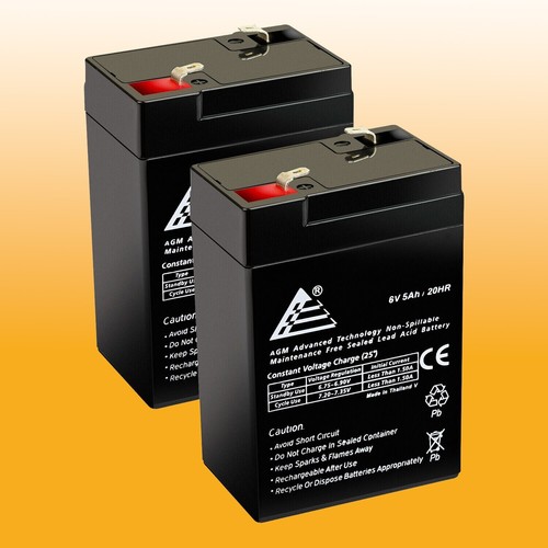 2pk: Replacement for Jiming JM-6M4.5AC 6V 5Ah Sealed Lead Acid Battery ...