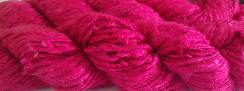 1KG. Himalaya Recycled Violet-Red Color Soft Sari Yarn Knit Woven 10 ...