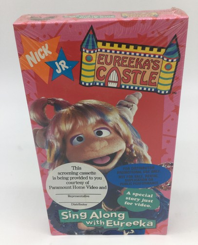 Nickelodeon Nick Jr Eureeka’s Castle Sing Along VHS Screener New Mostly ...