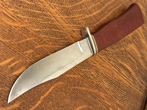 Vintage Morseth Fixed Blade Hunting Knife Micarta Scales | eBay