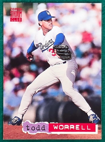 Todd Worrell - 1994 Topps Stadium Club #612 - Los Angeles Dodgers ...
