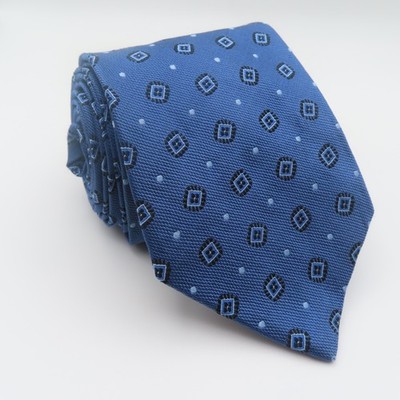 Brooks Brothers Makers Silk Tie Blue Check 3.25" Wide 58" Long USA NEW ...