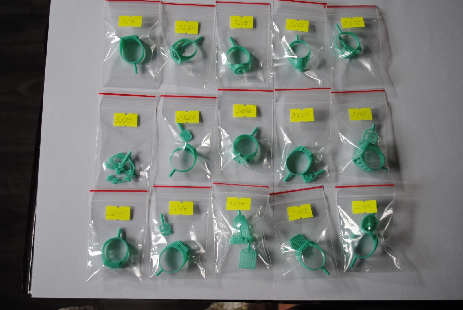 set of 15 pcs WAX PATTERNS for Lost Wax Casting silver or gold Jewelry ...