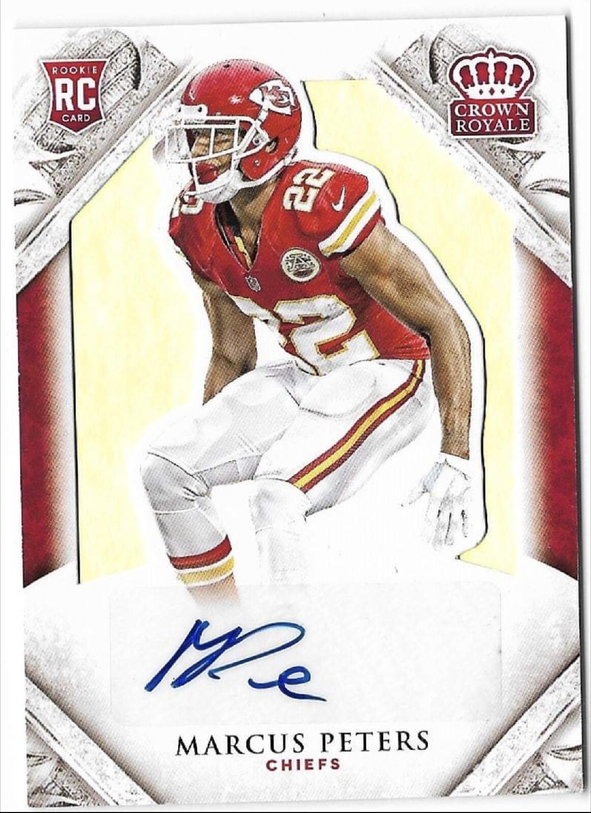 🏈 2015 Panini Crowne Royale Marcus Peters Rookie Autograph Card /149 🏈 ...