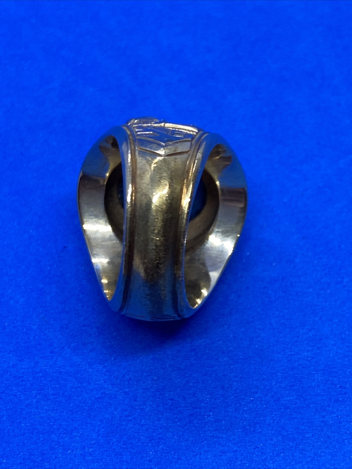 10K Yellow Gold & Green Stone Purdue University 1971 Class Ring Size 7 ...