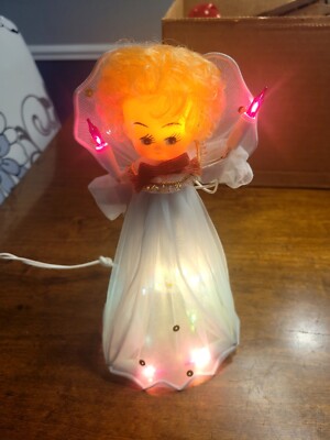 Mid Century Modern Christmas Angel Tree Topper Lighted MCM Lot Of 2 | eBay