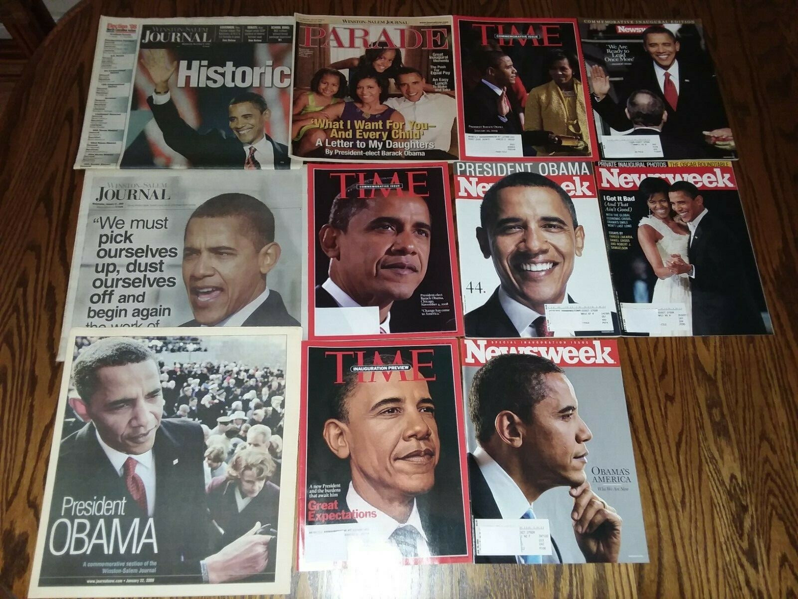 Lot 11 Historic Obama 2008 Election Magazines Newspapers ~ Newsweek ...