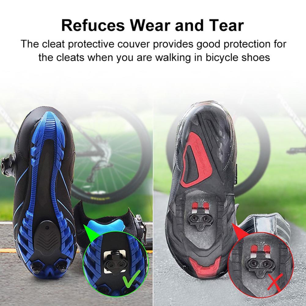 AU Rubber Cleat Covers MTB Bike Self Locking Pedal Anti-Slip Cleat ...