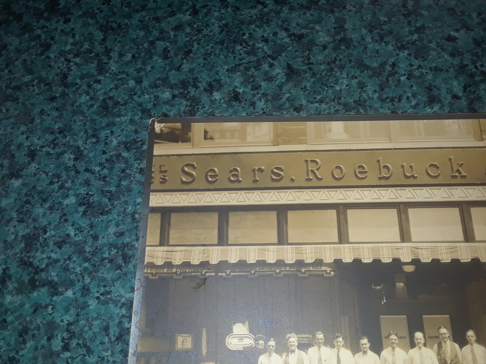 VTG SEARS ROEBUCK DEPT STORE FRONT WINDOW DISPLAY 8X10 PHOTO W/STAFF ...