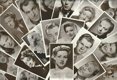 PICTUREGOER FILM STAR POSTCARDS - Cards W1 to W100 - PICK YOUR OWN ...