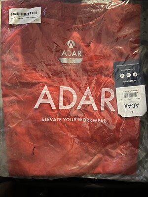 Adar Pro Scrubs For Women - Elevated V-Neck Scrub Top.Apple Size S | eBay