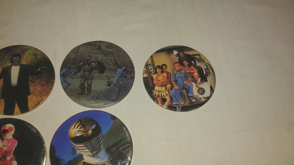 6 Pog ancien série Power rangers Pogs officielle WPF Avimage kini ...