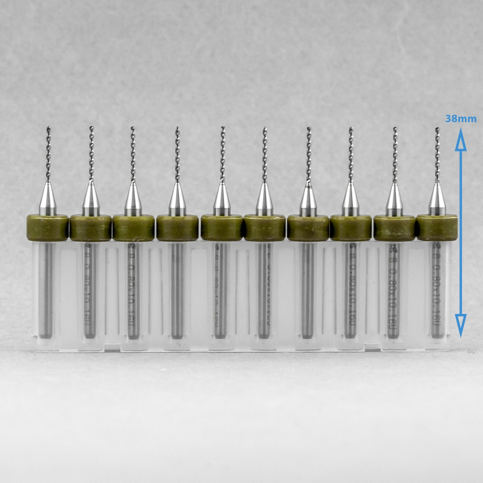 10pcs 0.8mm Micro Tungsten Carbide Twist Drill Bit PCB For Dremel ...