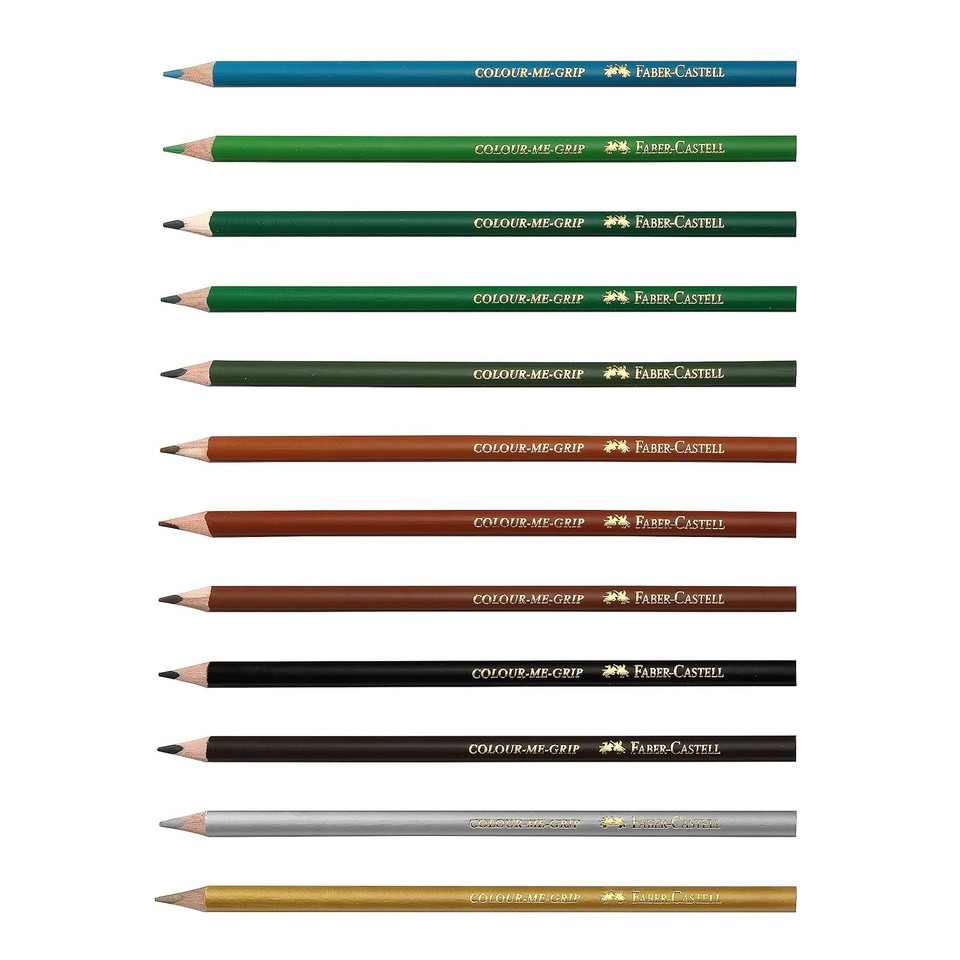 Faber-Castell Triangular Colour Pencils - Pack of 48 (Assorted) | eBay