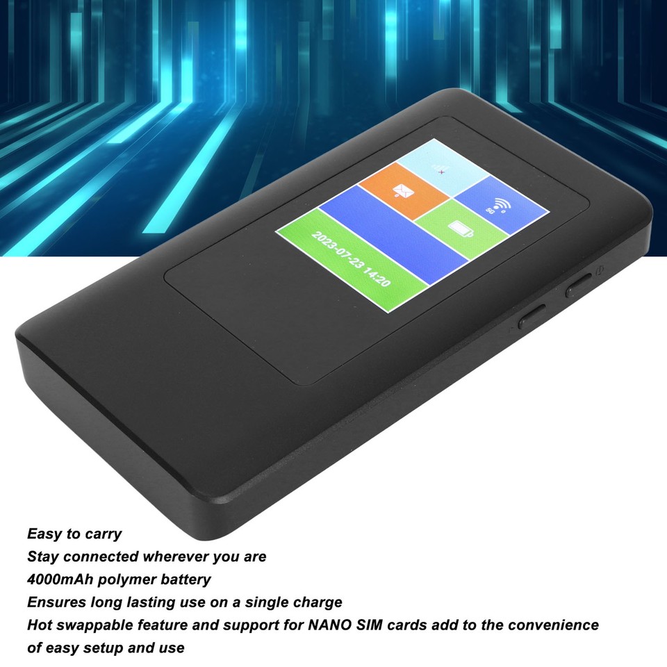 5G Mobile WiFi Router Dual Band 2.4G 5.8G Support 16 Users Travel ...