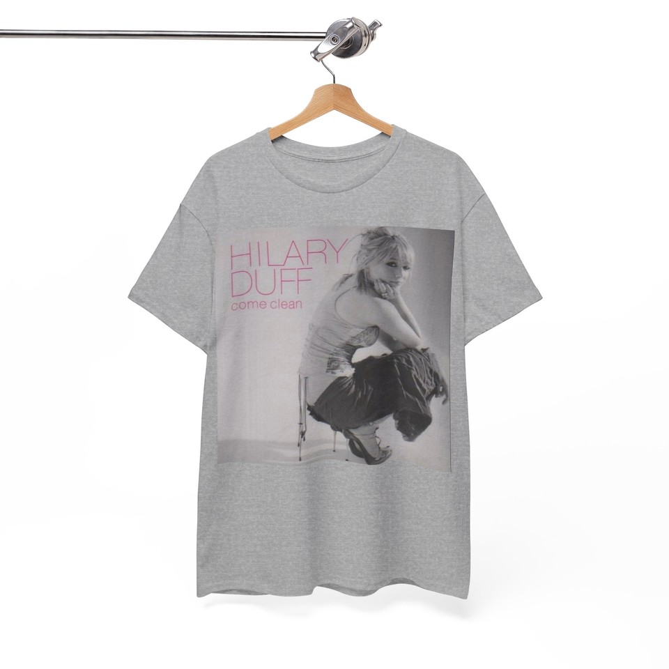 Hilary Duff Tshirt Vintage Album Poster Retro Pop Unisex Heavy Cotton ...